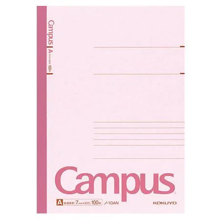 Campus Note - B5 (Lined) - Pink - 100 Sheets | Shibuya Stationery ...