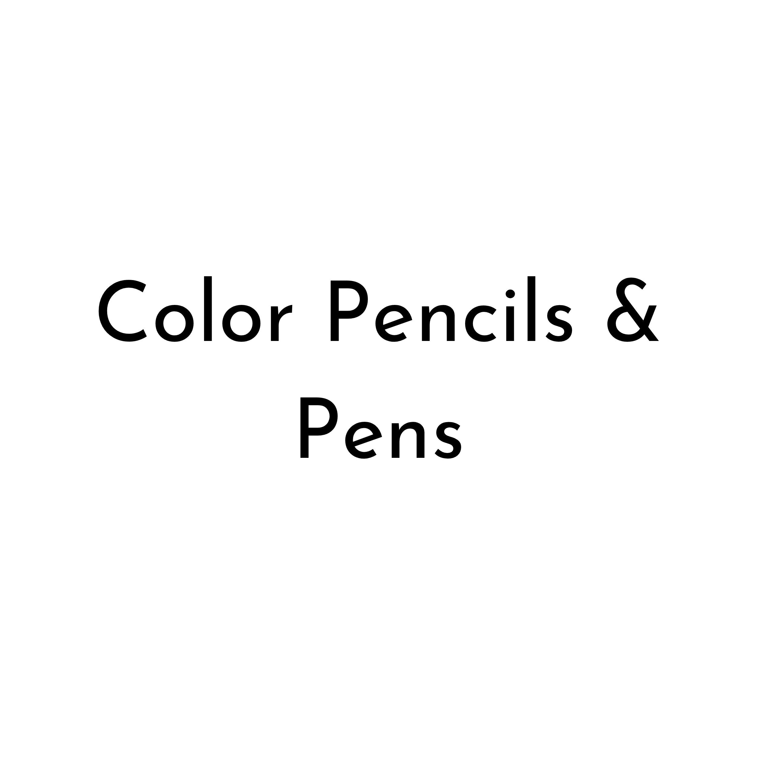 Color Pencils & Pens – Shibuya Stationery Store