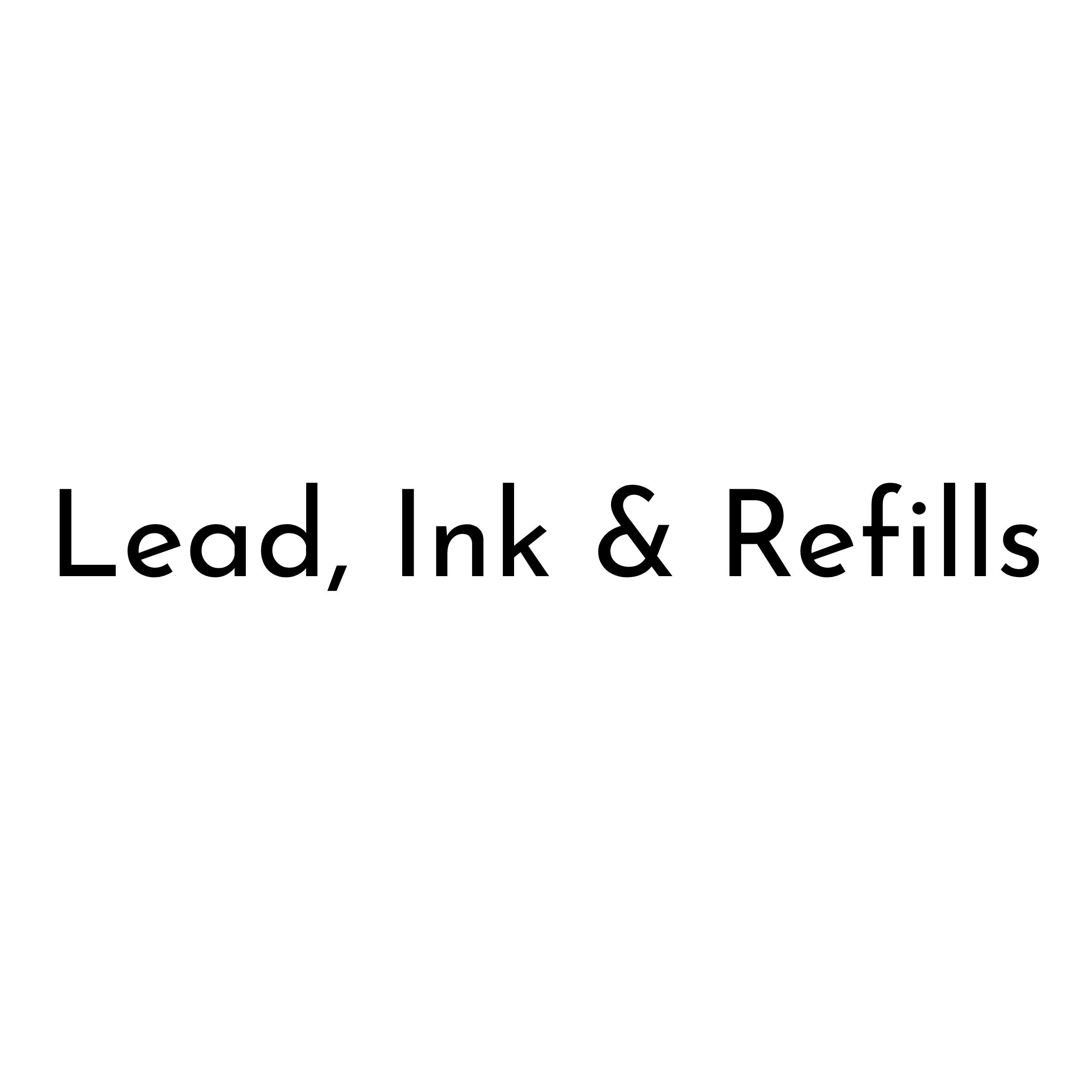 Lead, Ink & Refills | Shibuya Stationery Store