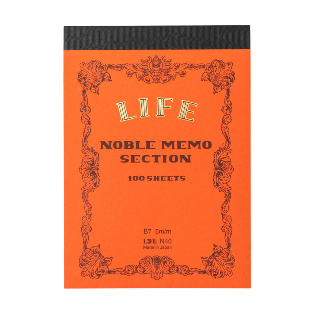 LIFE Noble Memo Notepad - B7 Grid | Shibuya Stationery – Shibuya ...