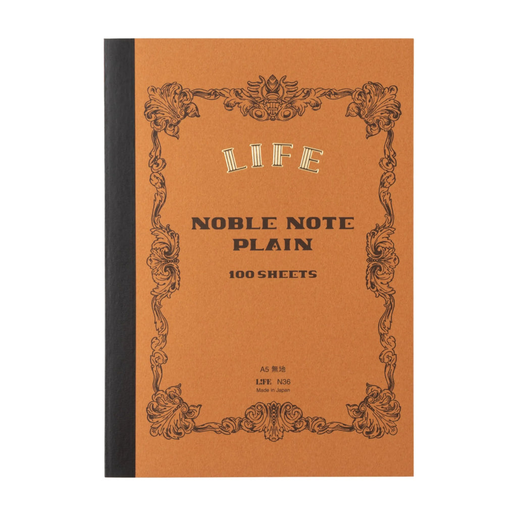 LIFE Noble Note Notebook - A5 Plain | Shibuya Stationery – Shibuya ...
