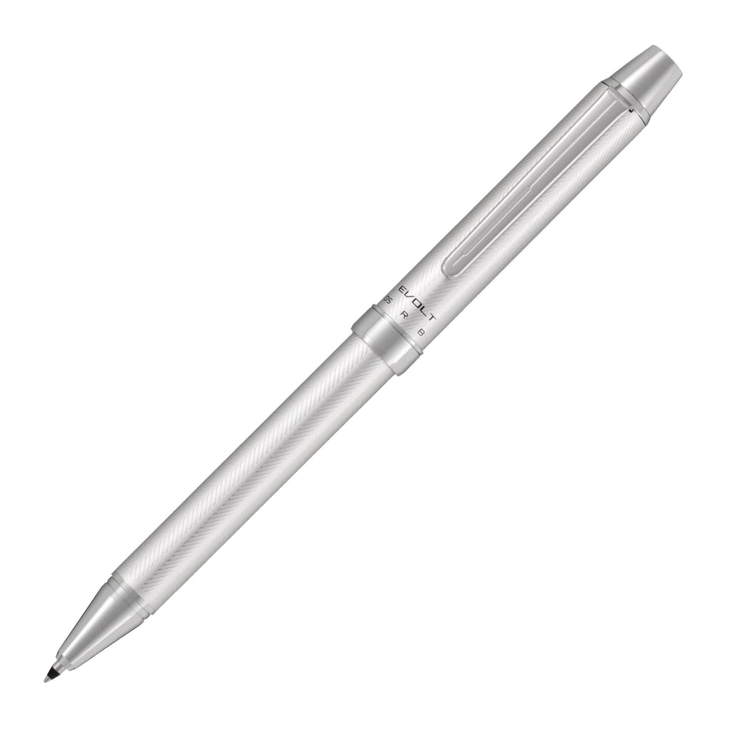 Pilot Evolt 2+1 Multi Pen - Herringbone Silver | Shibuya Stationery Store