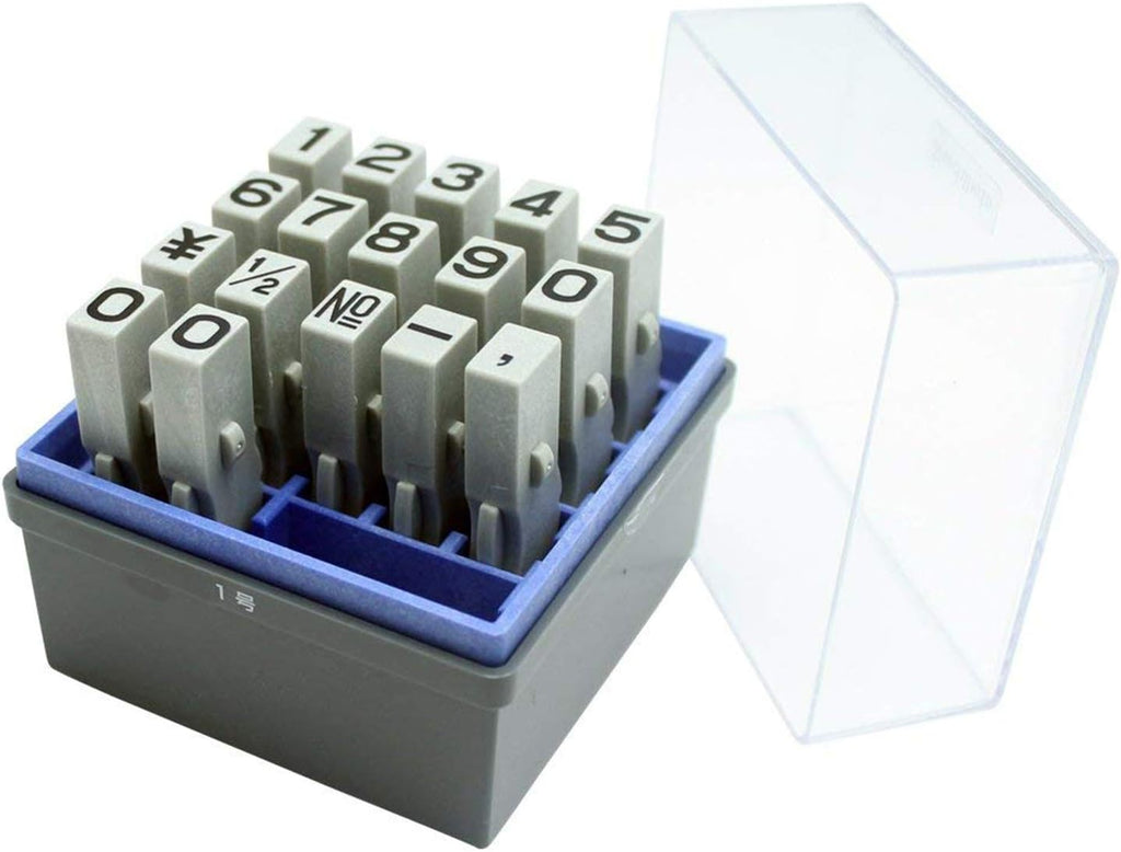 Rubber Stamp - Gothic typeface - Size 1 - Number – Shibuya Stationery Store
