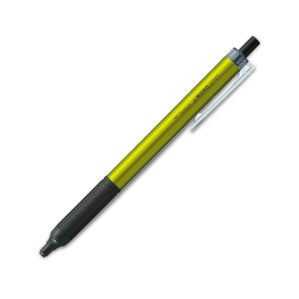 Tombow Mono Graph Black Ink Ballpoint Pen - Lime Green Shaft - 0.5mm ...