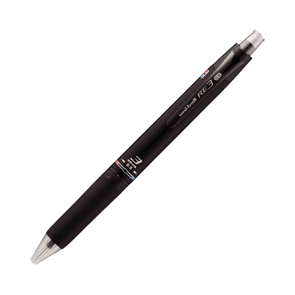 Uni R:E3 - Erasable 3 colors Gel Pen 0.5mm - Black | Shibuya Stationery ...