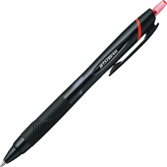Uni Jetstream Red Ink Ballpoint Pen - Black - 0.7mm | Shibuya ...